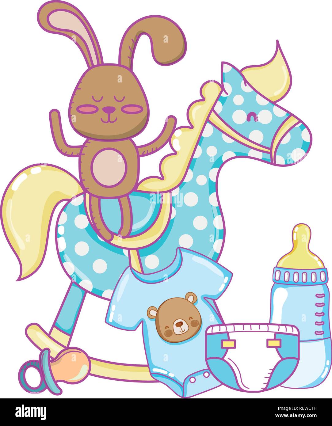 Baby shower cartoon Stock Vector Image & Art - Alamy