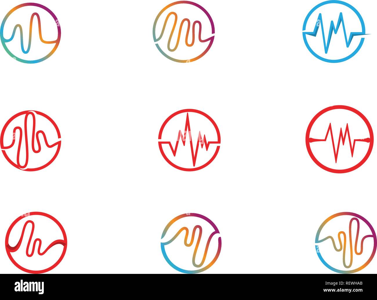 sound wave ilustration logo vector icon template Stock Vector Image ...