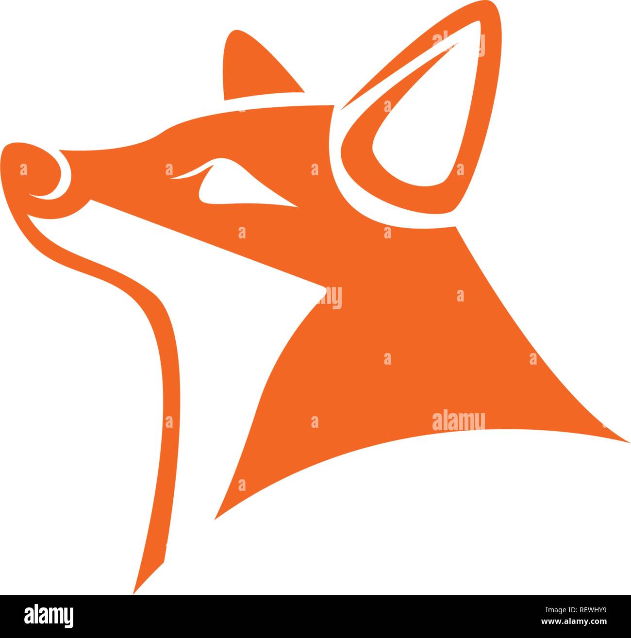 Fox logo vector template Stock Vector Image & Art - Alamy