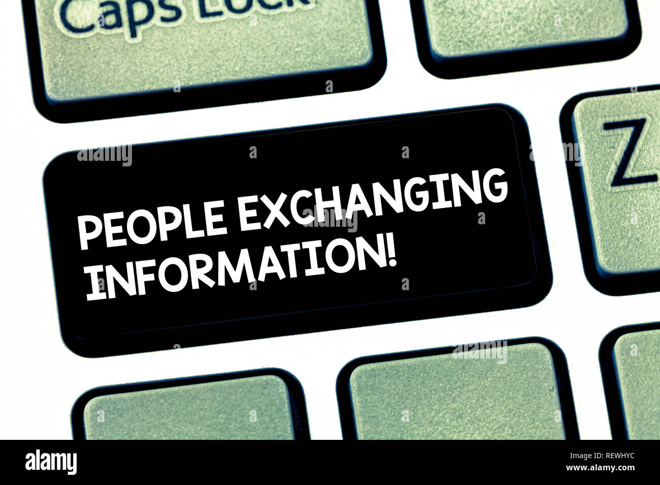 Word writing text People Exchanging Information. Business concept for ...