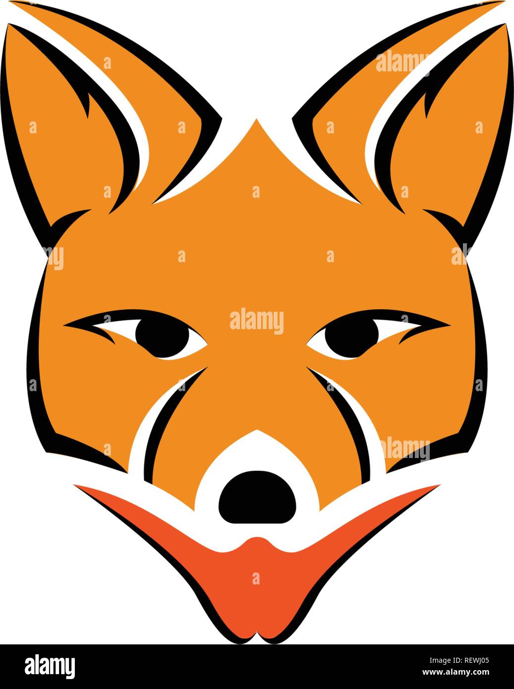 Fox logo vector template Stock Vector Image & Art - Alamy