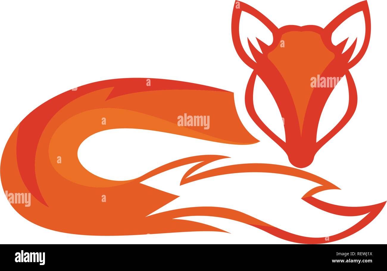 Fox logo vector template Stock Vector Image & Art - Alamy