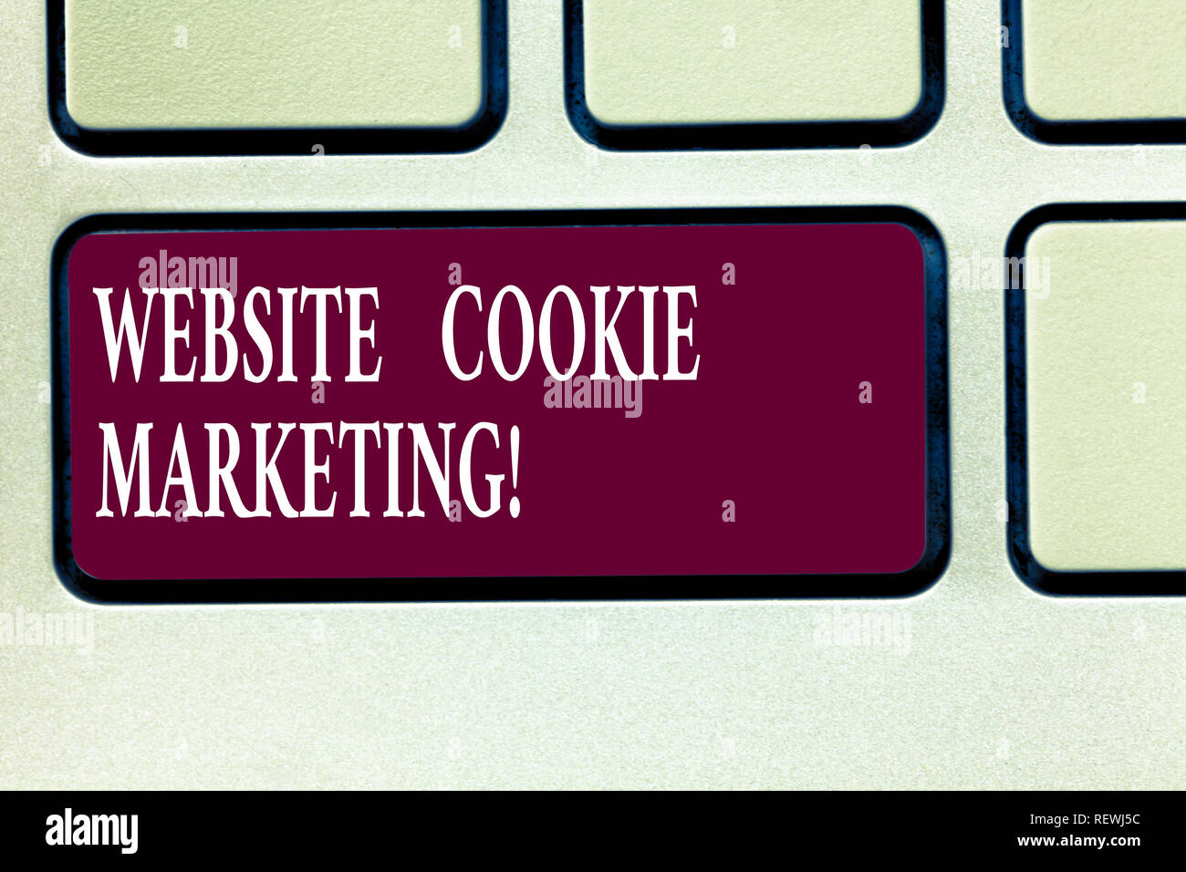 Text sign showing Website Cookie Marketing. Conceptual photo information and insights of the ...