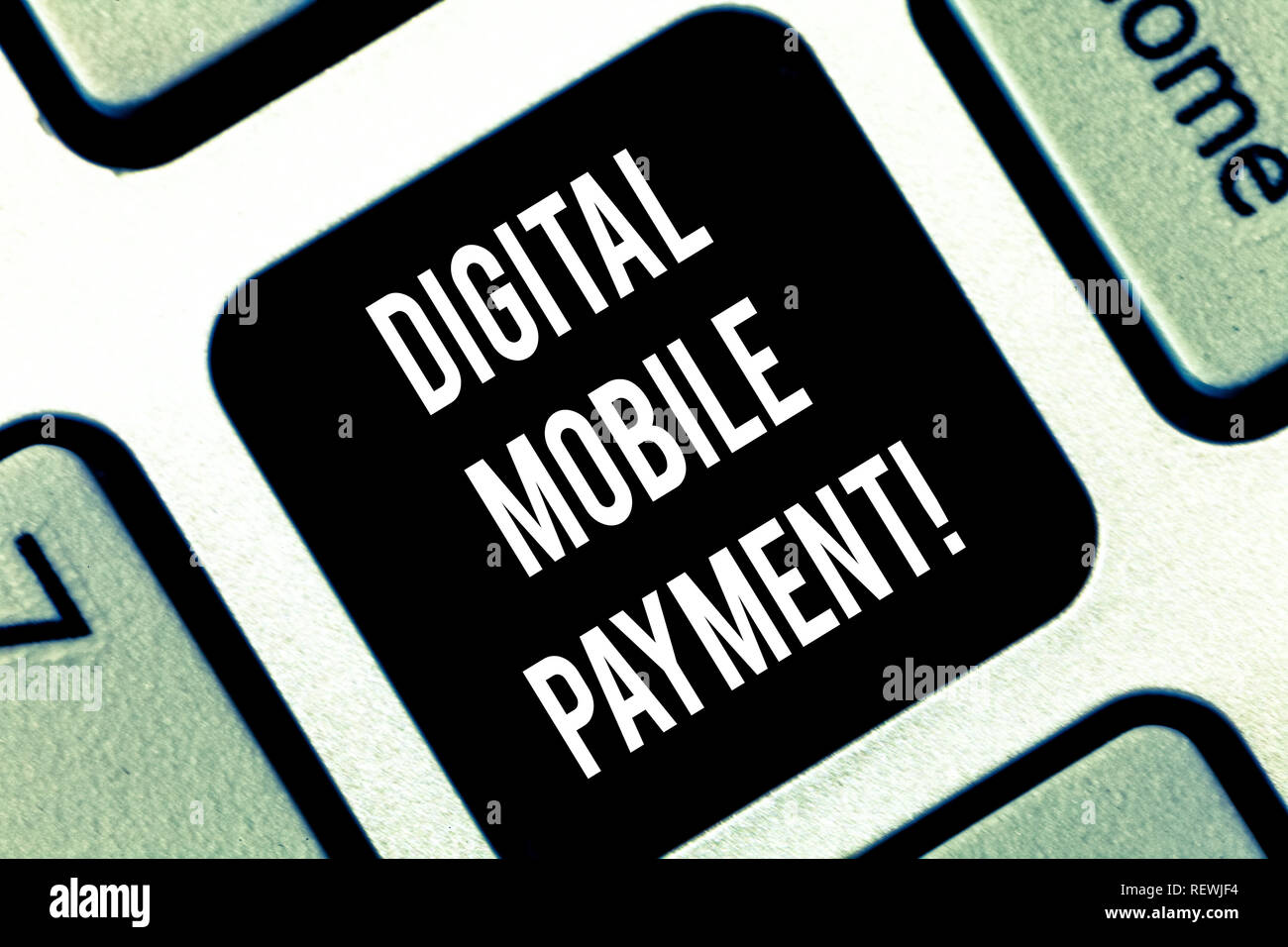 Conceptual hand writing showing Digital Mobile Payment. Business photo ...