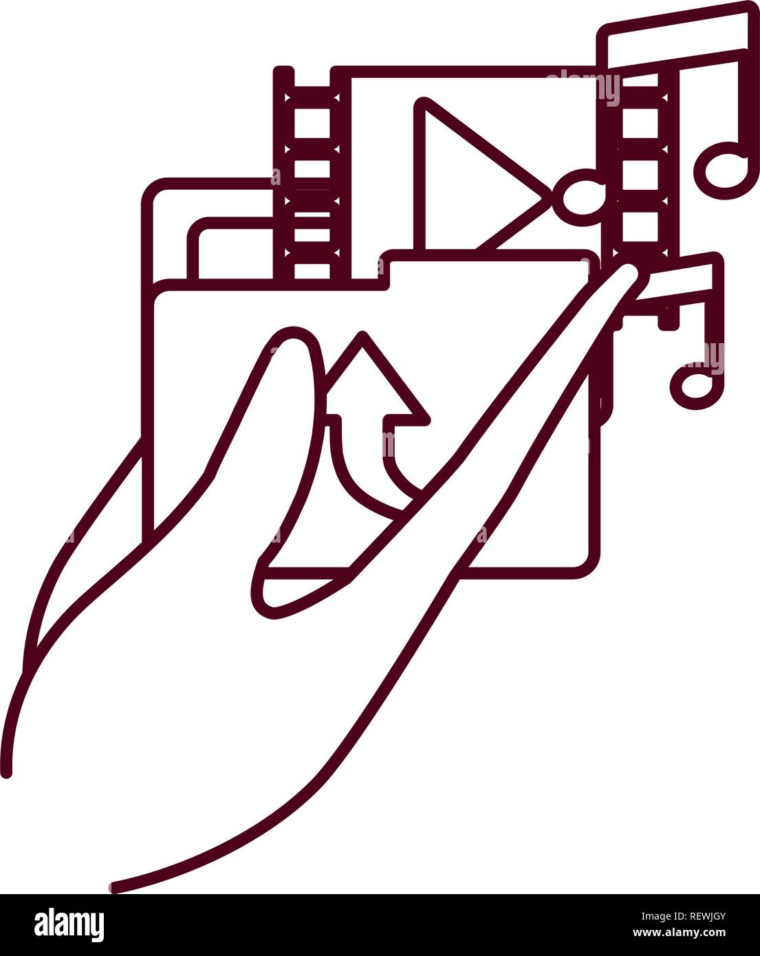 Business hands give folder document hi-res stock photography and images ...