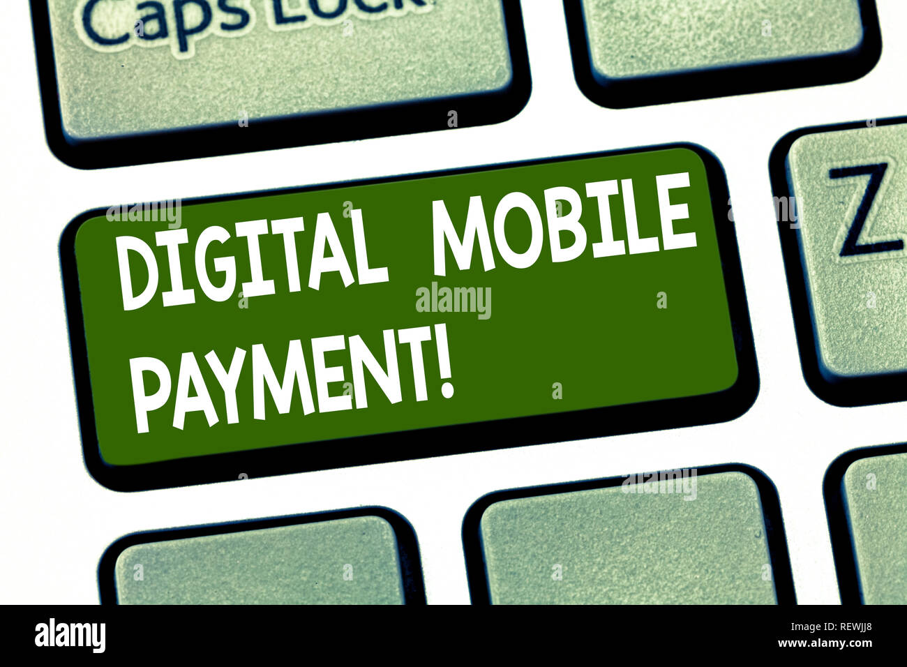 Conceptual hand writing showing Digital Mobile Payment. Business photo ...