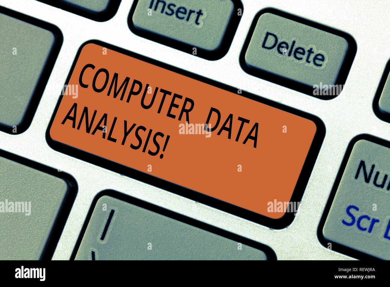 Text sign showing Computer Data Analysis. Conceptual photo using ...
