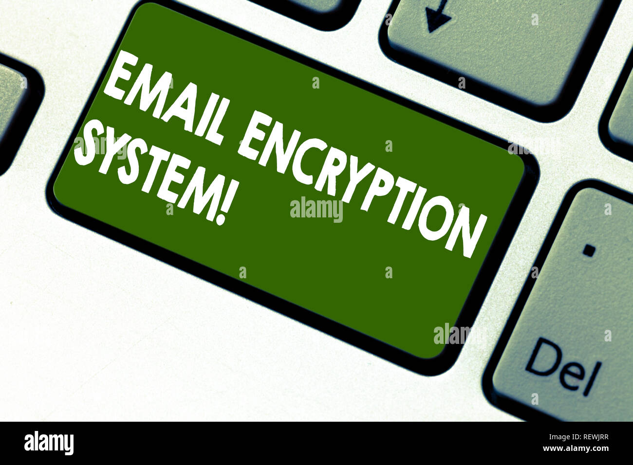 Word writing text Email Encryption System. Business concept for ...