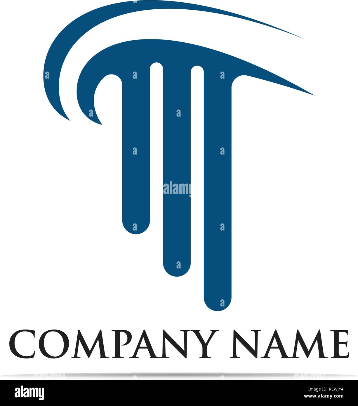 column Logo Template vector Stock Vector Image & Art - Alamy