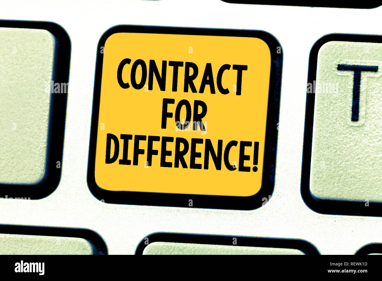 Word writing text Contract For Difference. Business concept for ...
