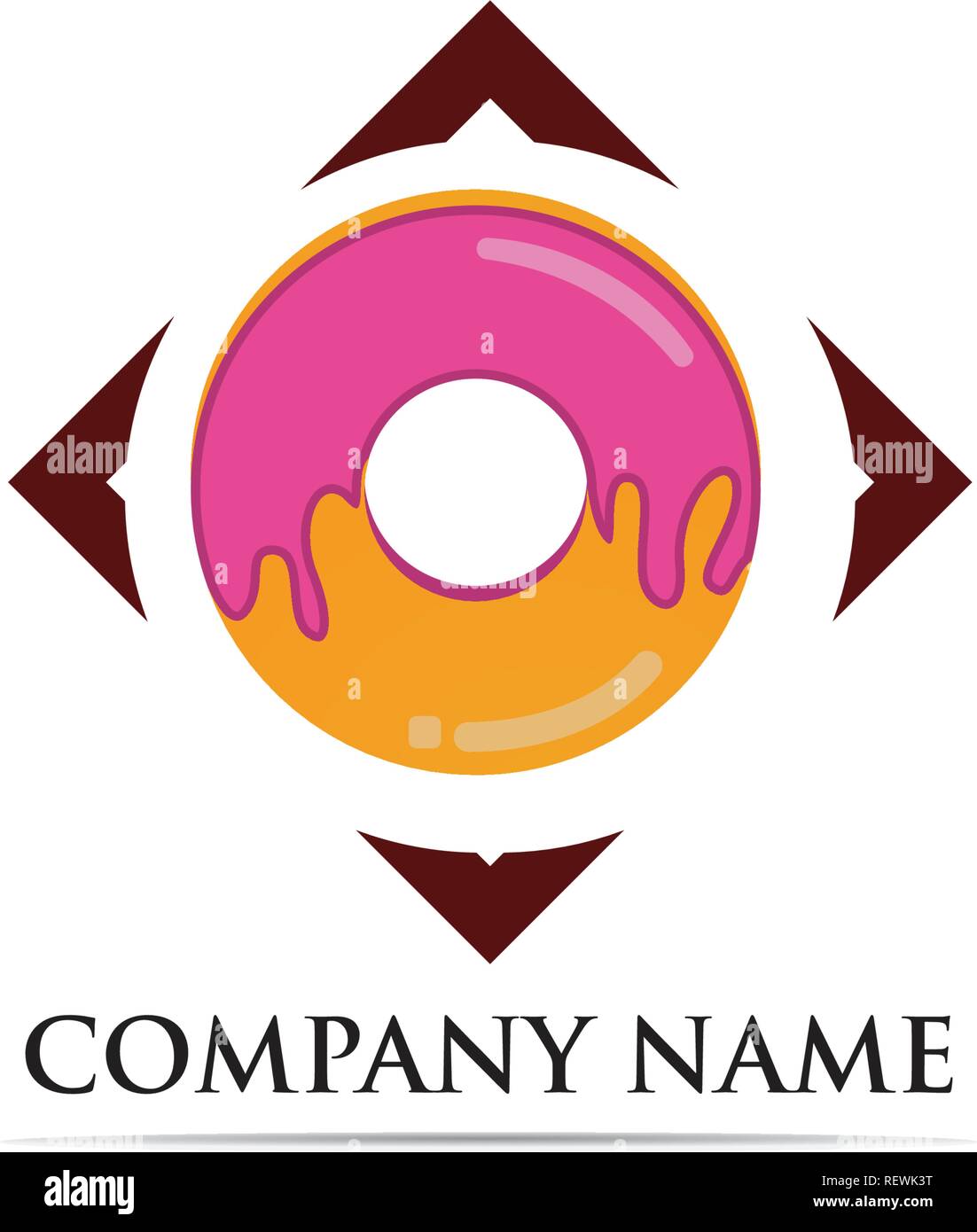 Donuts logo vector template Stock Vector Image & Art - Alamy