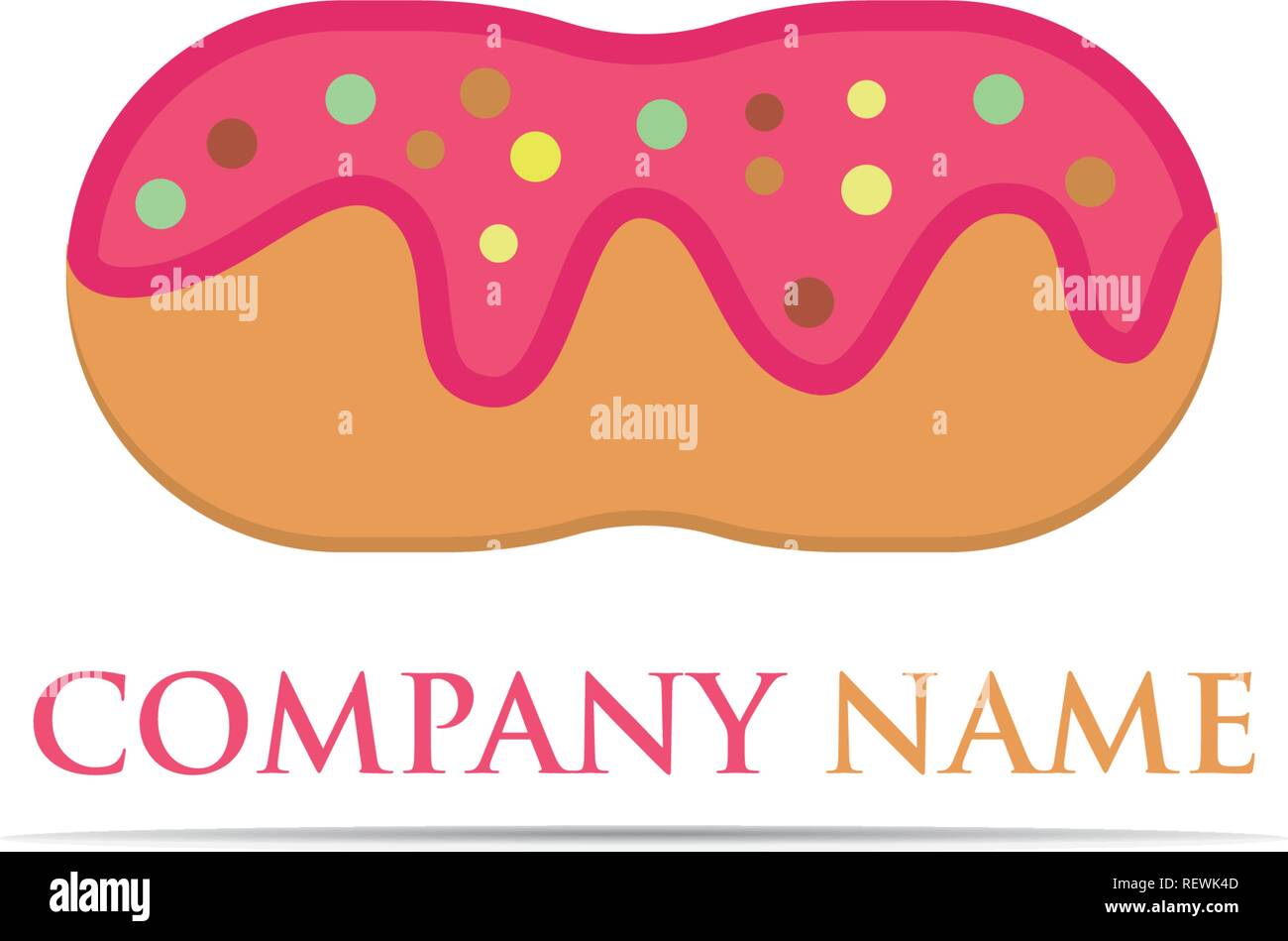Donuts logo vector template Stock Vector Image & Art - Alamy