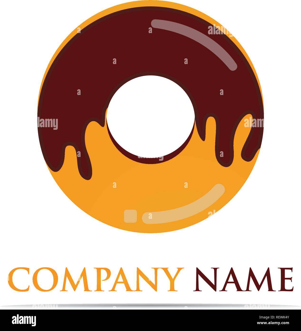 Donuts logo vector template Stock Vector Image & Art - Alamy