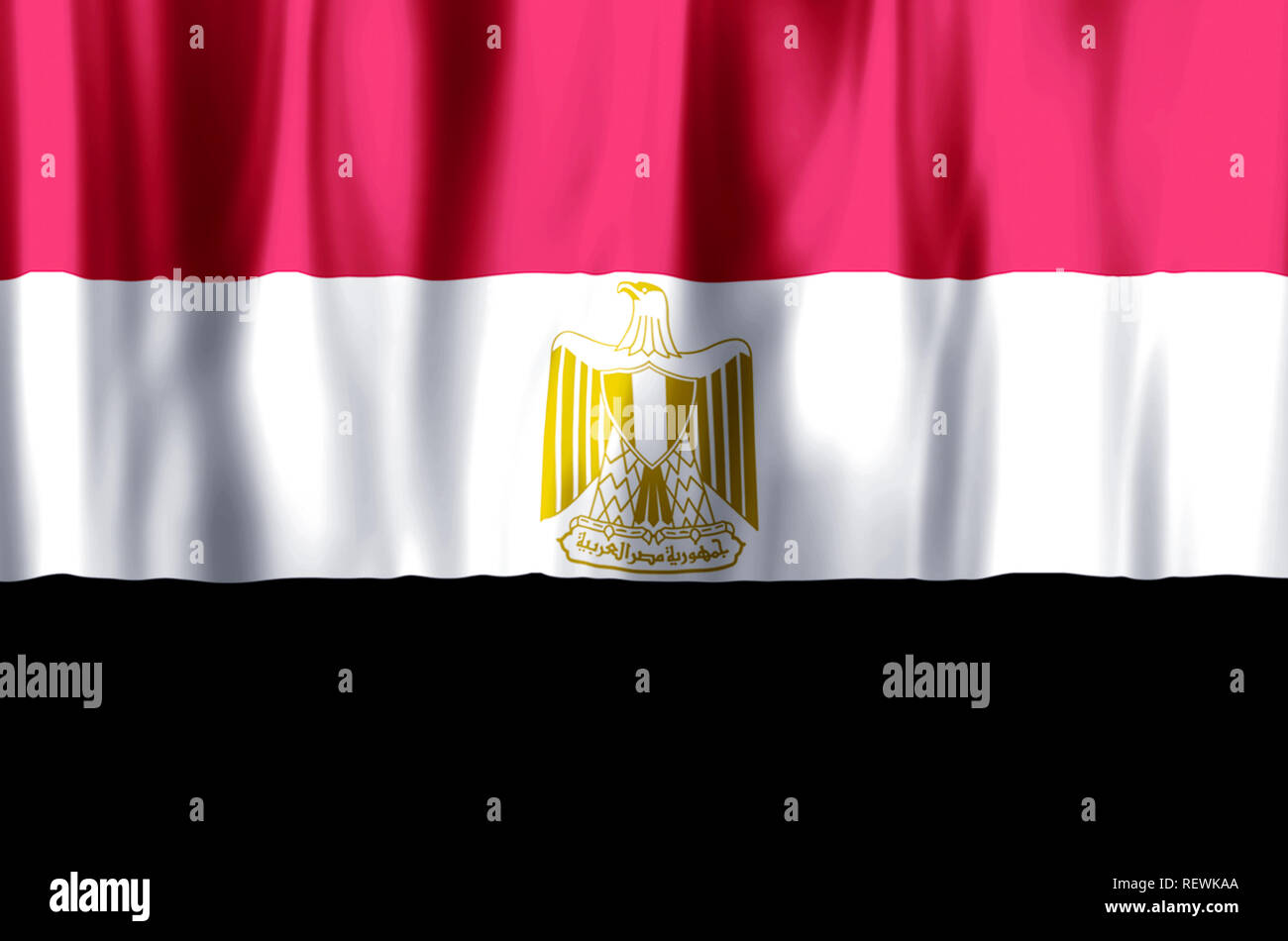 Egypt stylish waving and closeup flag illustration. Perfect for ...