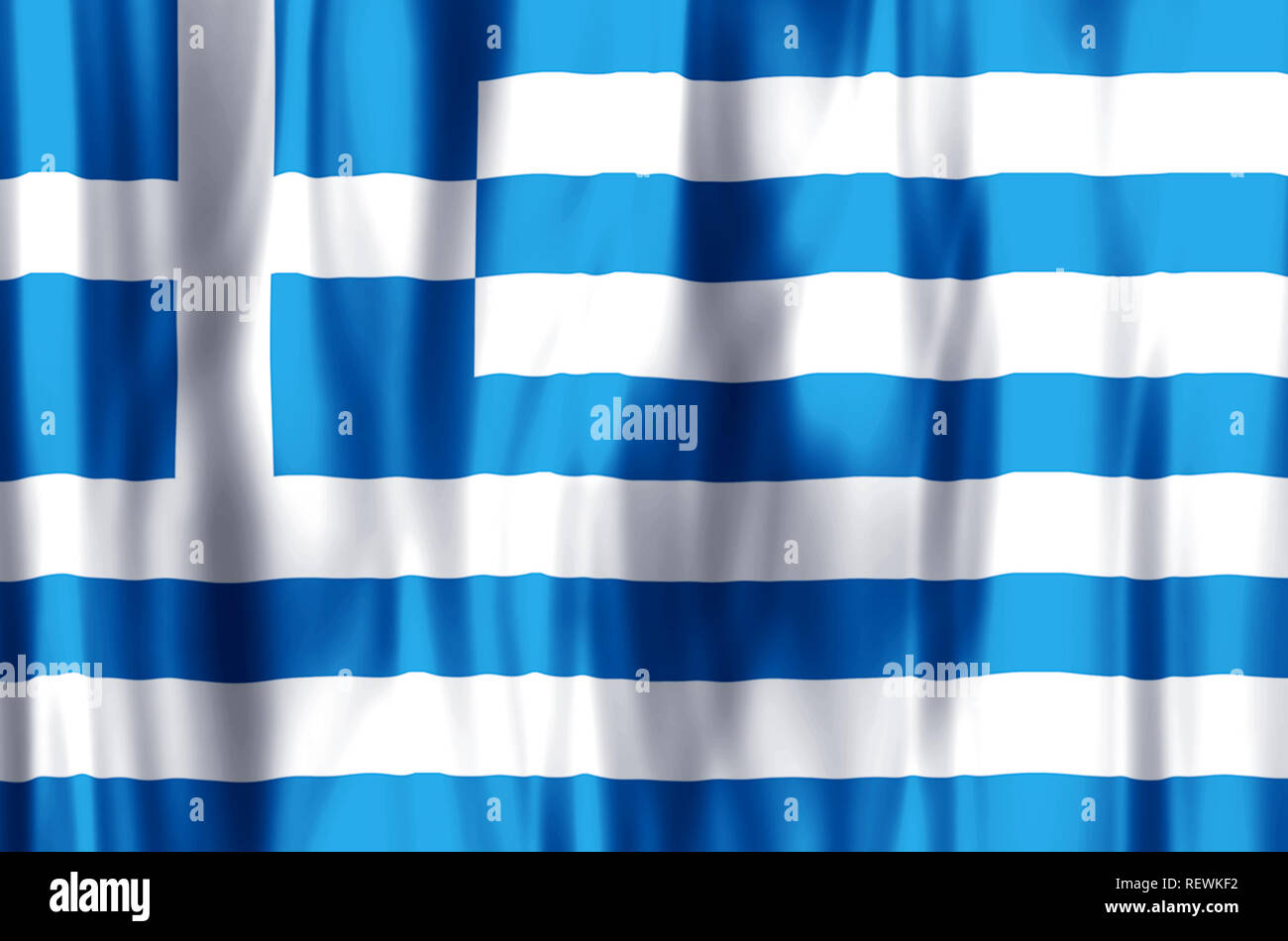 Greece stylish waving and closeup flag illustration. Perfect for ...