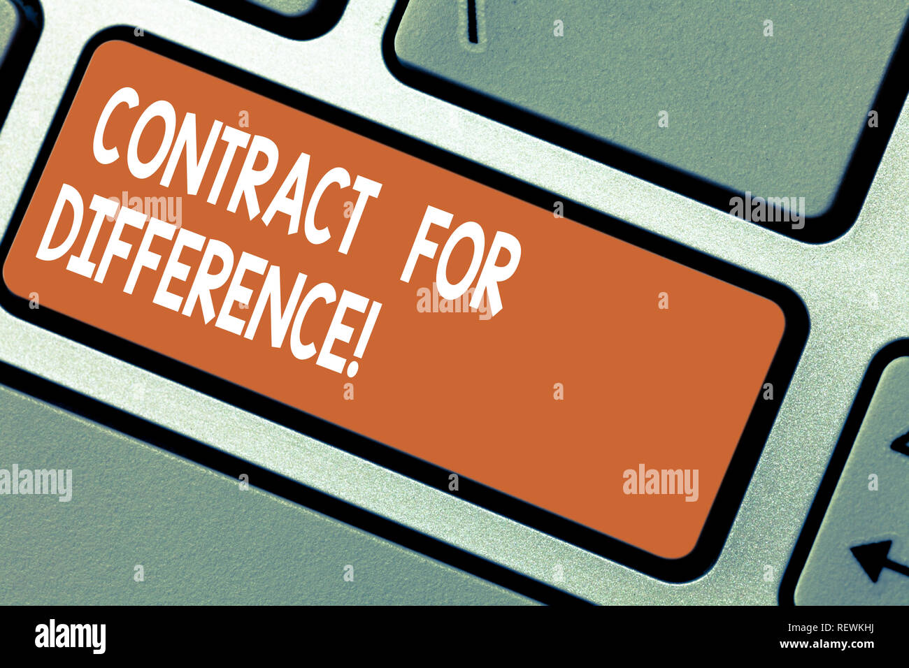 Word writing text Contract For Difference. Business concept for ...