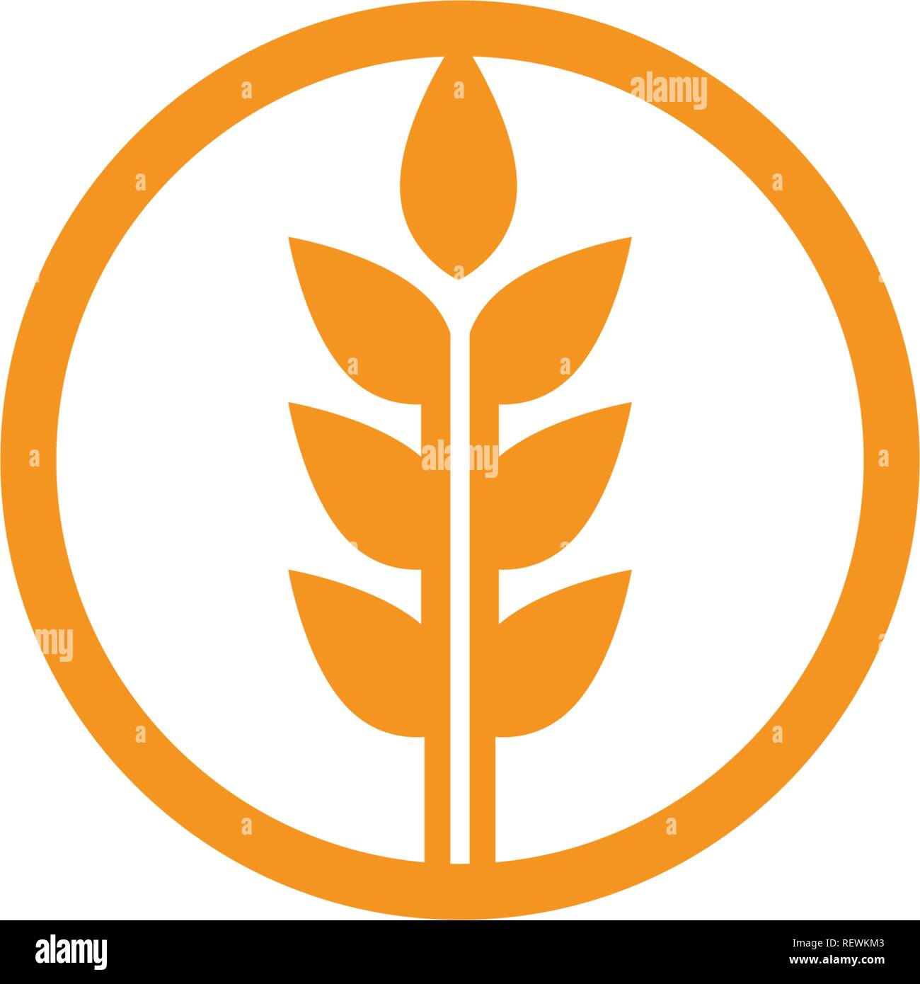 wheat Logo Template vectors Stock Vector Image & Art - Alamy