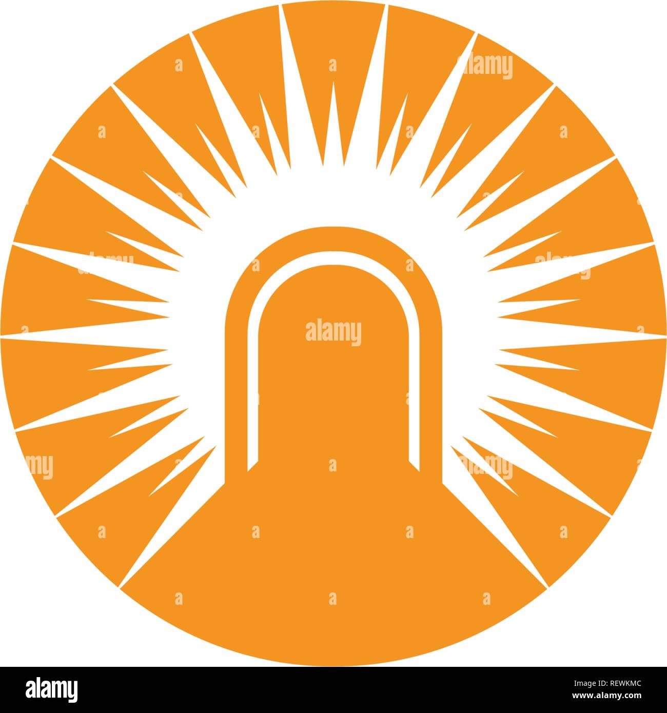Sun door logo vector Stock Vector Image & Art - Alamy