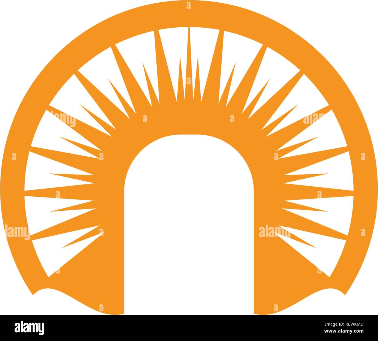 Sun door logo vector Stock Vector Image & Art - Alamy