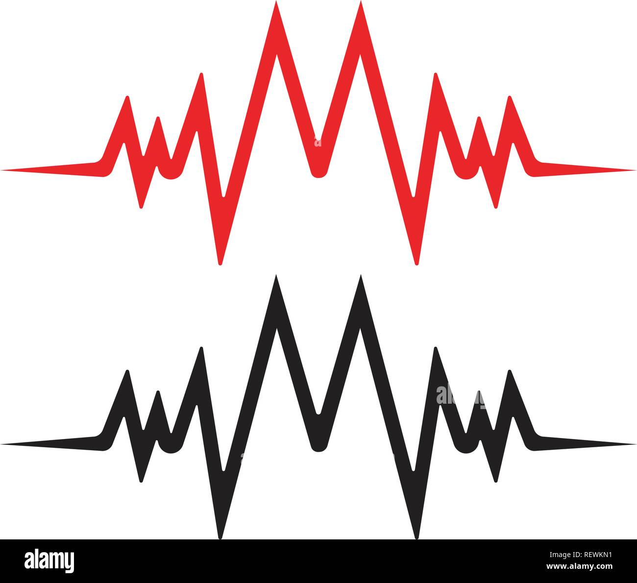 heart beat line vector Stock Vector Image & Art - Alamy