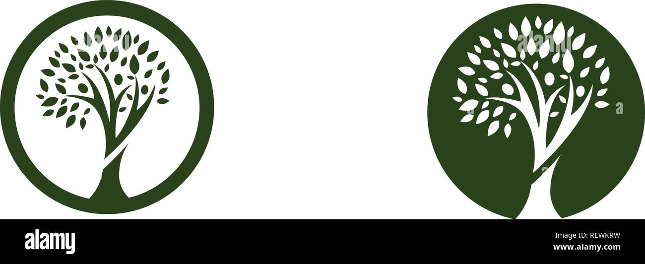 family tree logo template Stock Vector Image & Art - Alamy