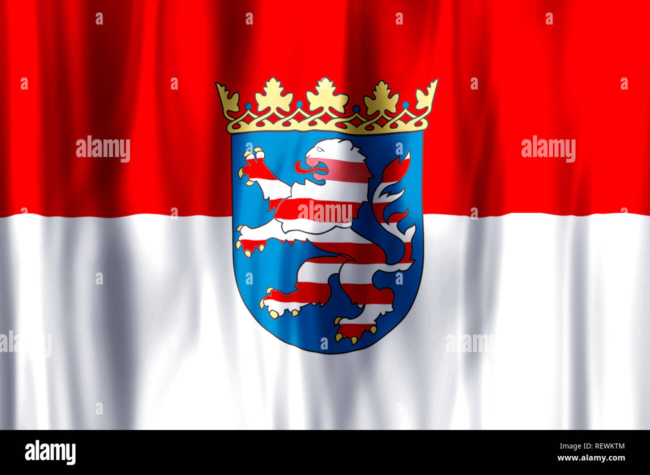 Hesse stylish waving and closeup flag illustration. Perfect for ...