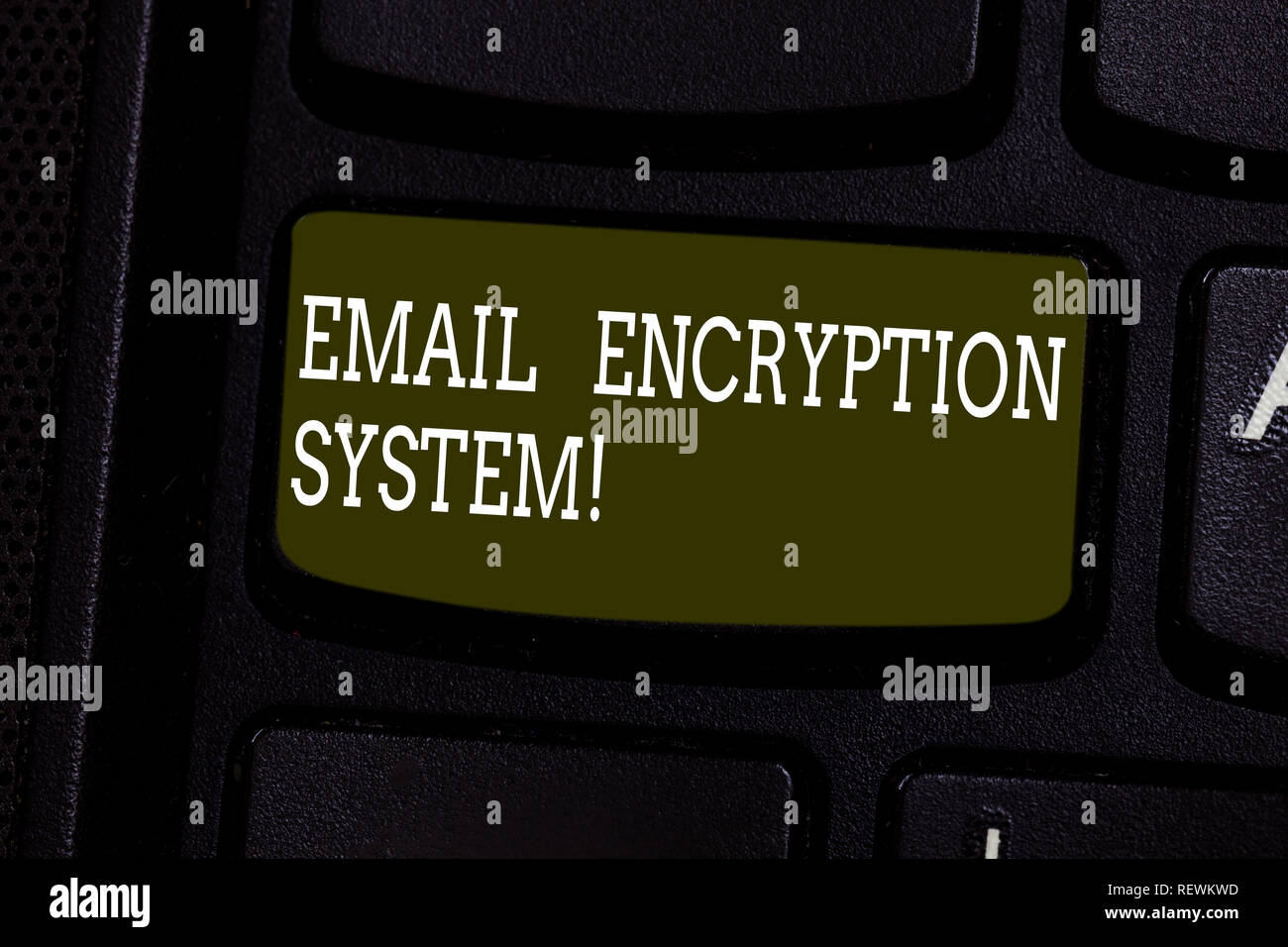 Text sign showing Email Encryption System. Conceptual photo ...