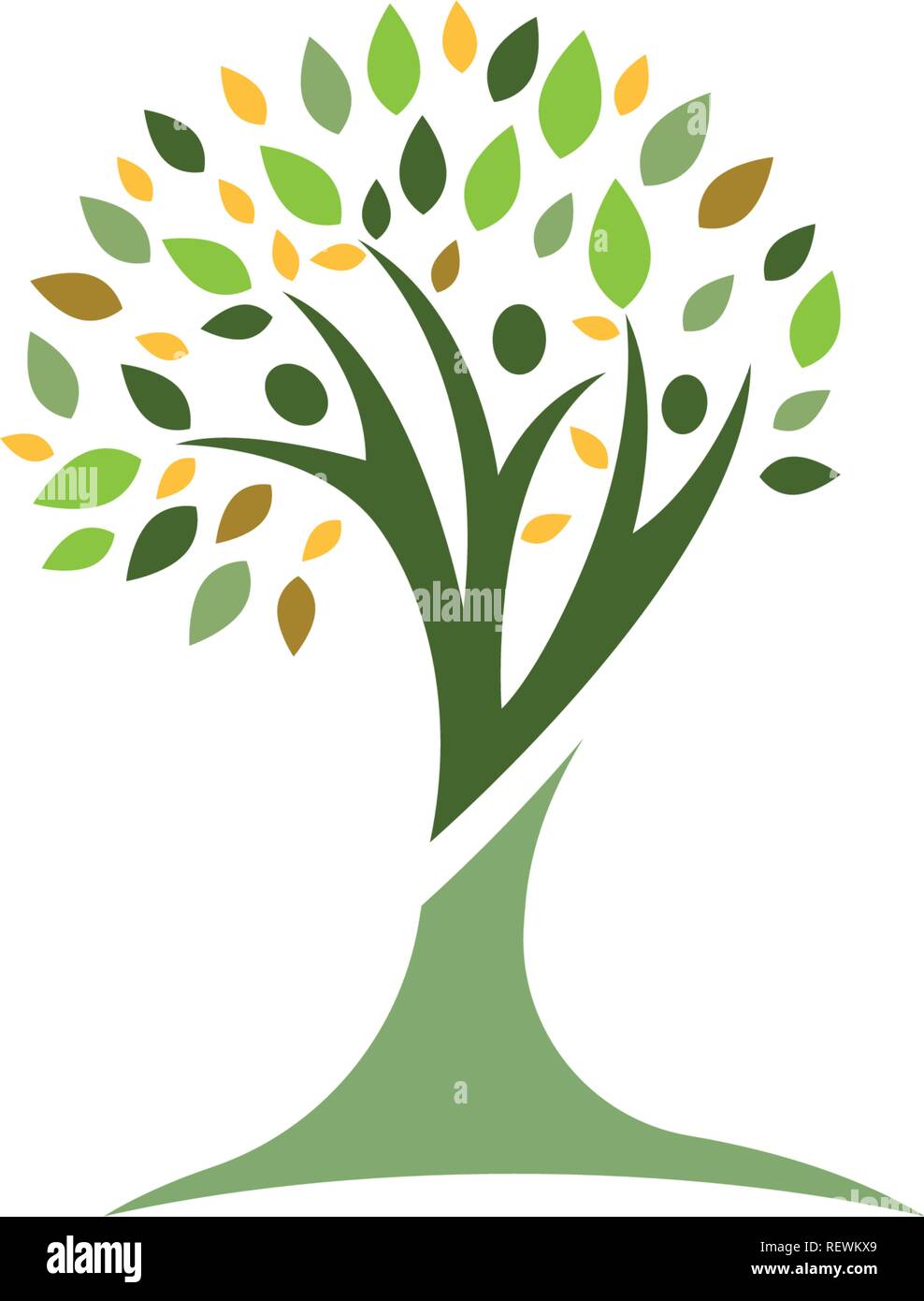 family tree logo template Stock Vector Image & Art - Alamy