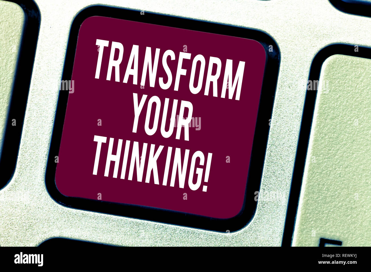 Text sign showing Transform Your Thinking. Conceptual photo Change your ...
