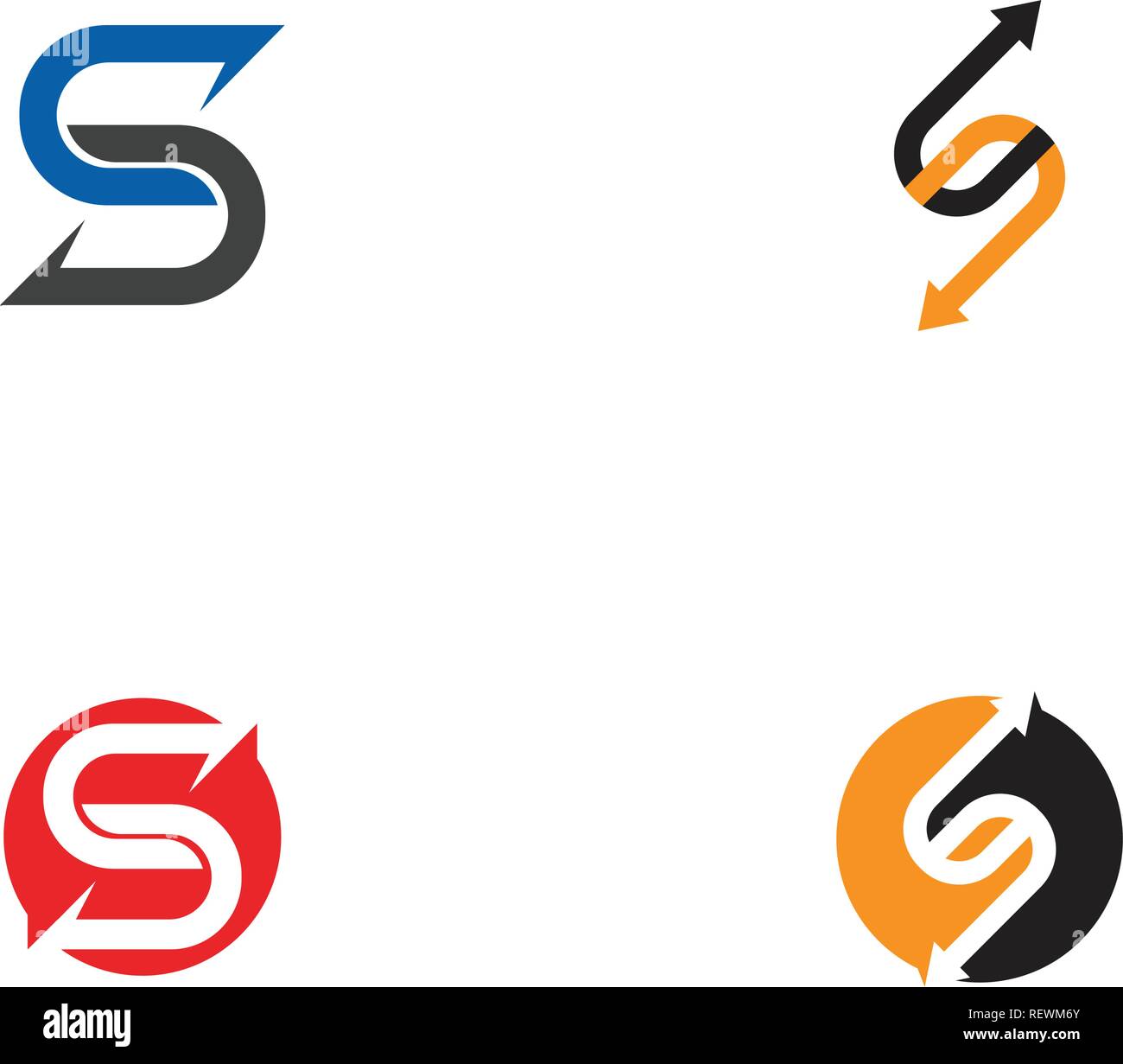 S logo vector Stock Vector Image & Art - Alamy