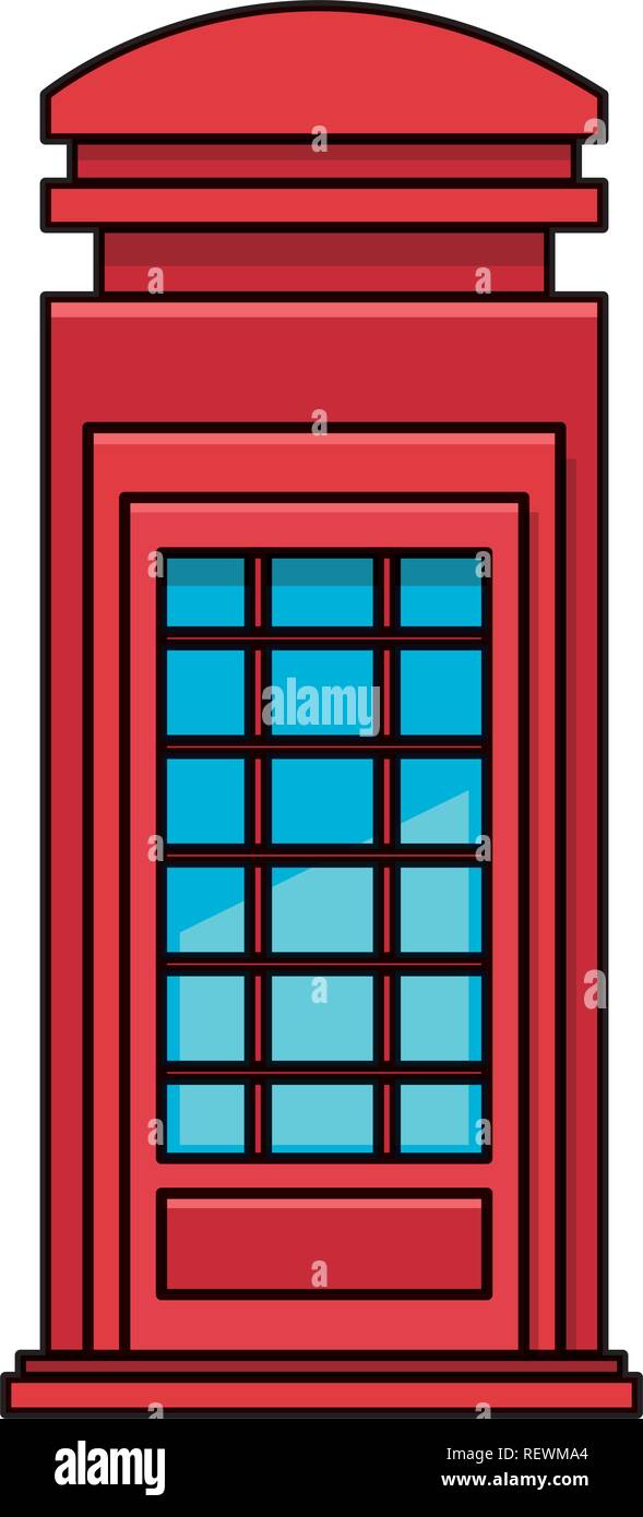 red telephone box Stock Vector Image & Art - Alamy