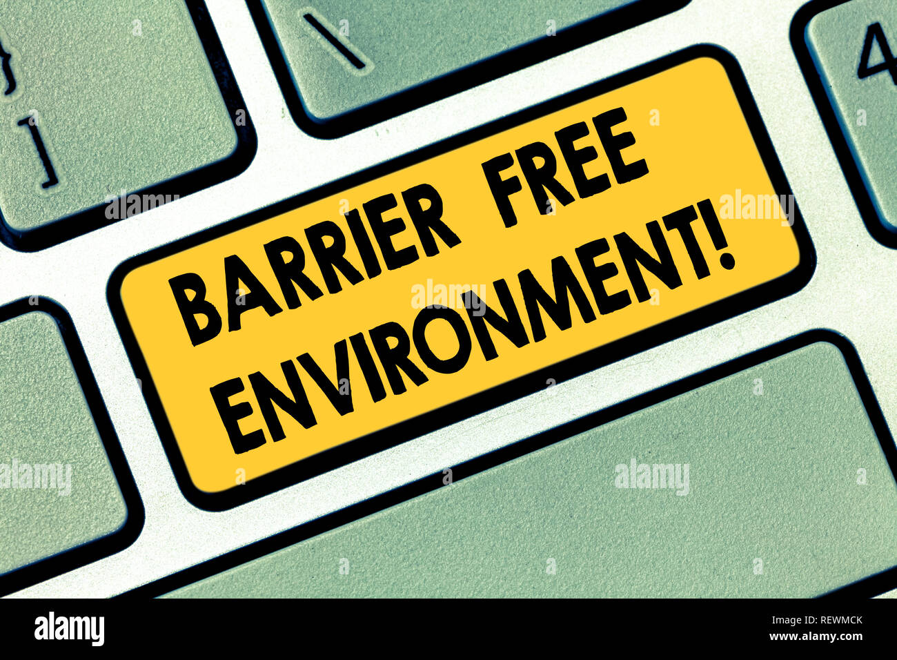 Text sign showing Barrier Free Environment. Conceptual photo free of ...