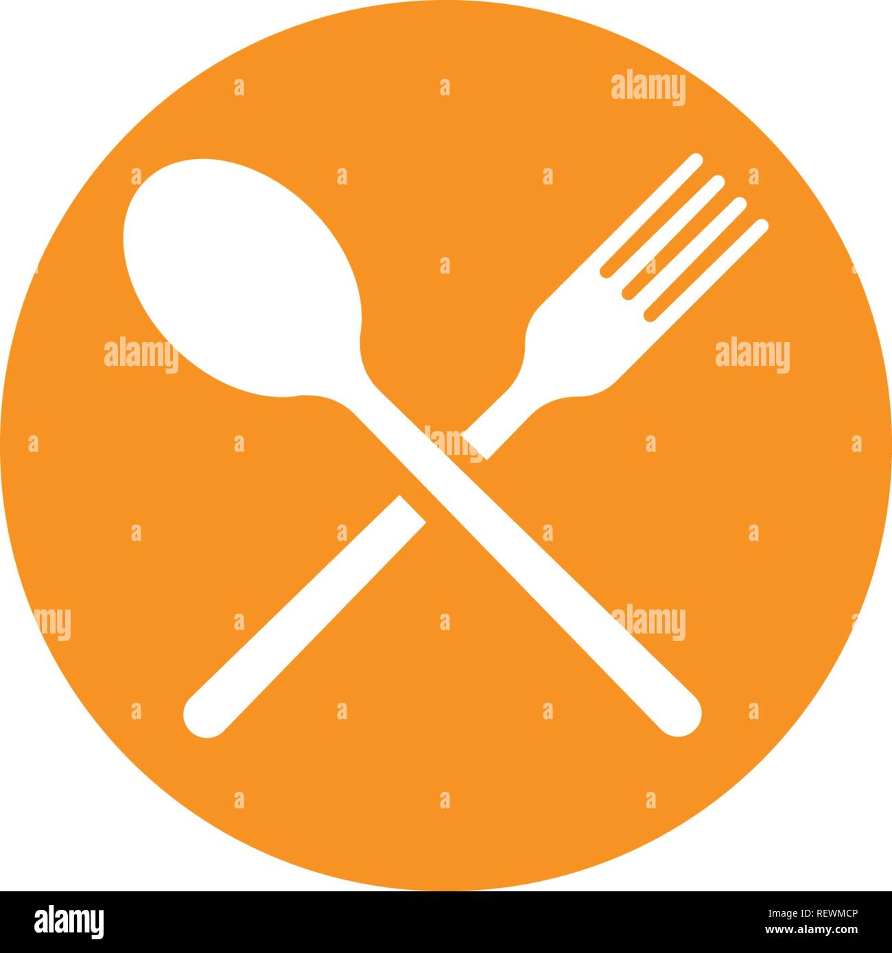 fork and spoon icon Stock Vector Image & Art - Alamy