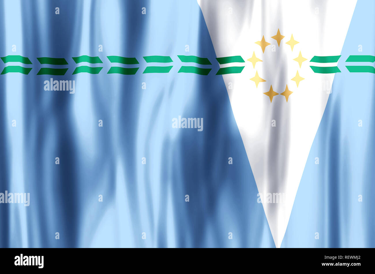 Formosa stylish waving and closeup flag illustration. Perfect for ...