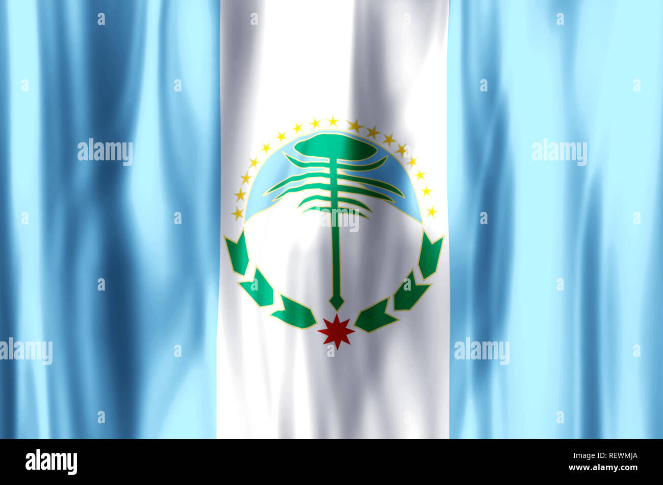 Neuquen stylish waving and closeup flag illustration. Perfect for ...