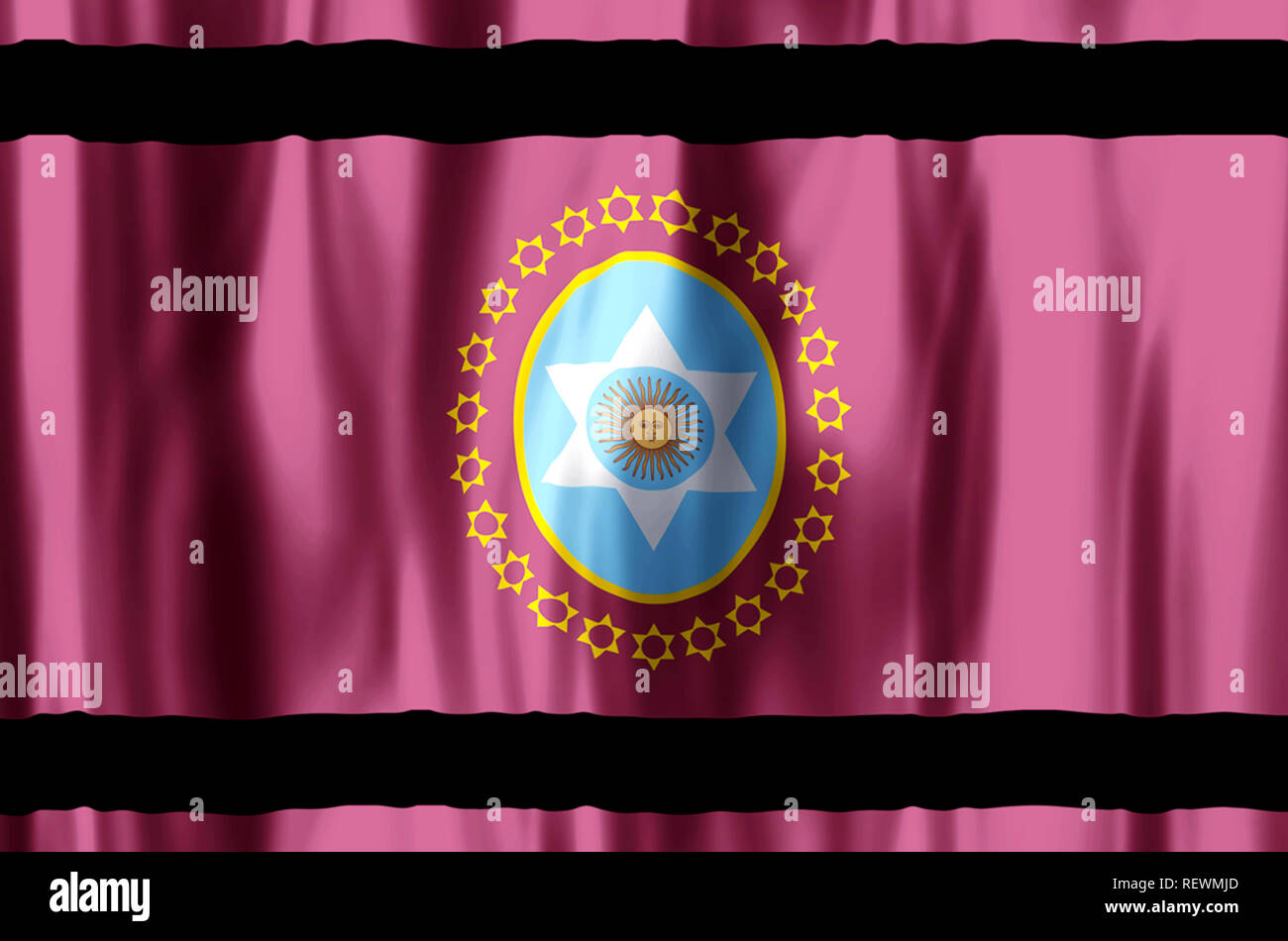 Salta stylish waving and closeup flag illustration. Perfect for ...