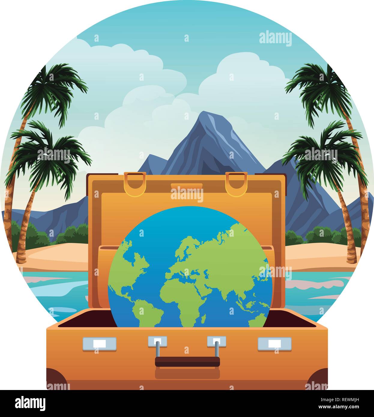 travel suitcase icon Stock Vector Image & Art - Alamy