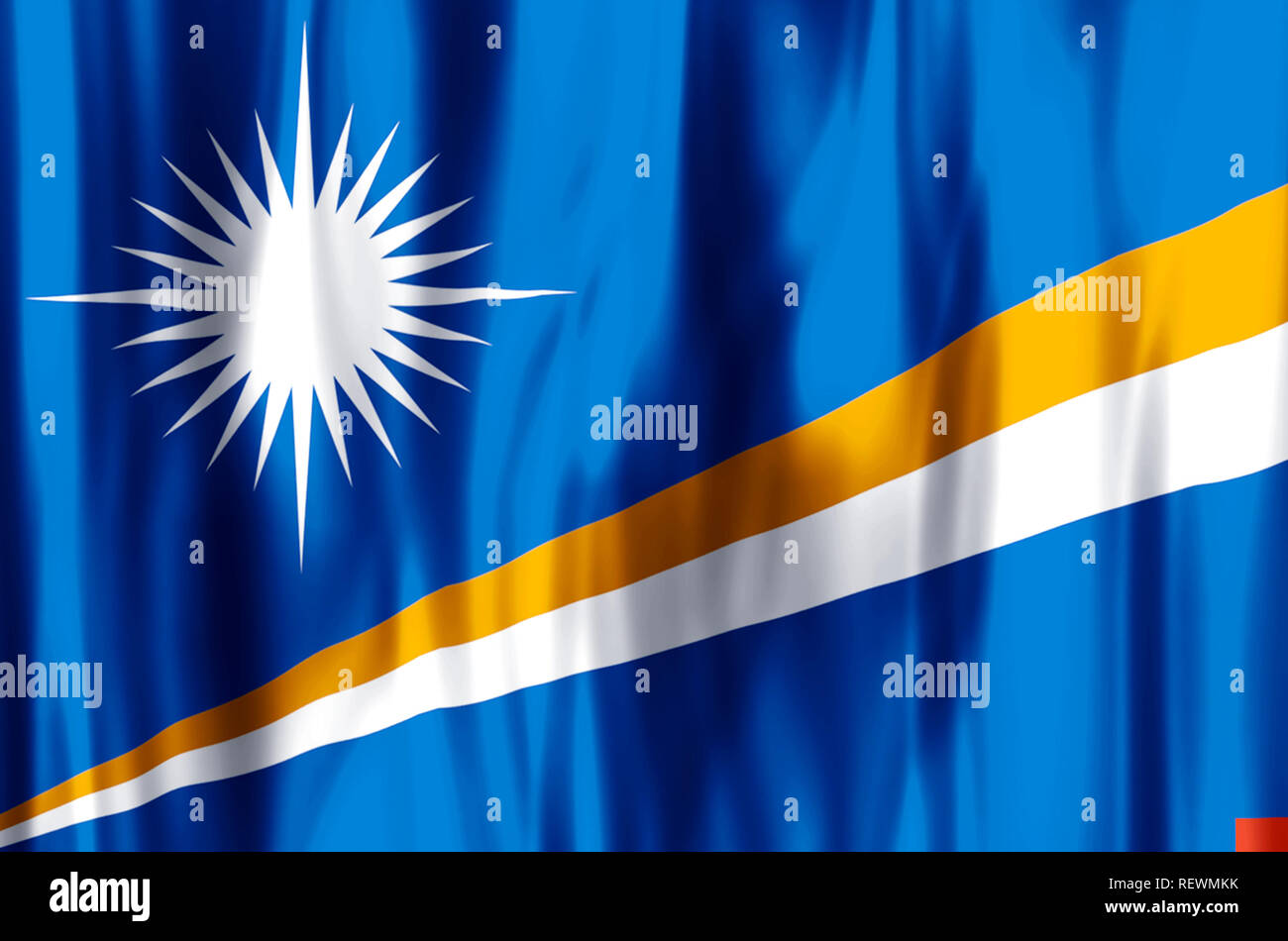 Chelyabinsk Stylish Waving And Closeup Flag Illustration Perfect For