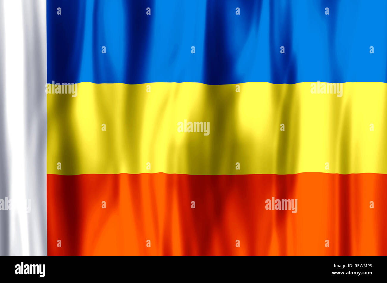 Rostov stylish waving and closeup flag illustration. Perfect for ...