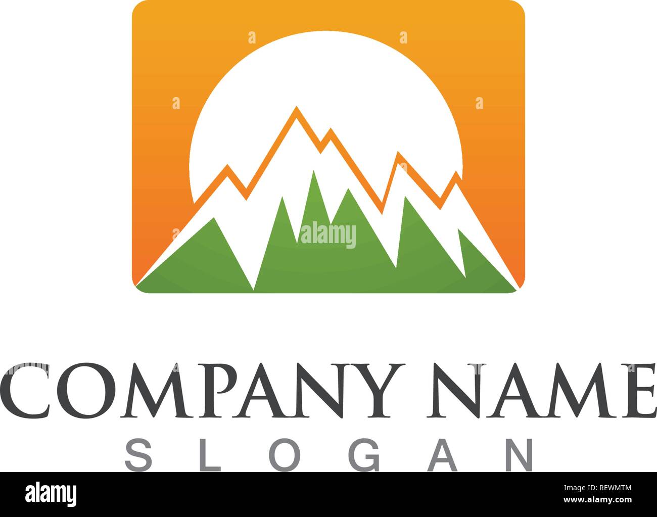 Mountain logo vector template Stock Vector Image & Art - Alamy