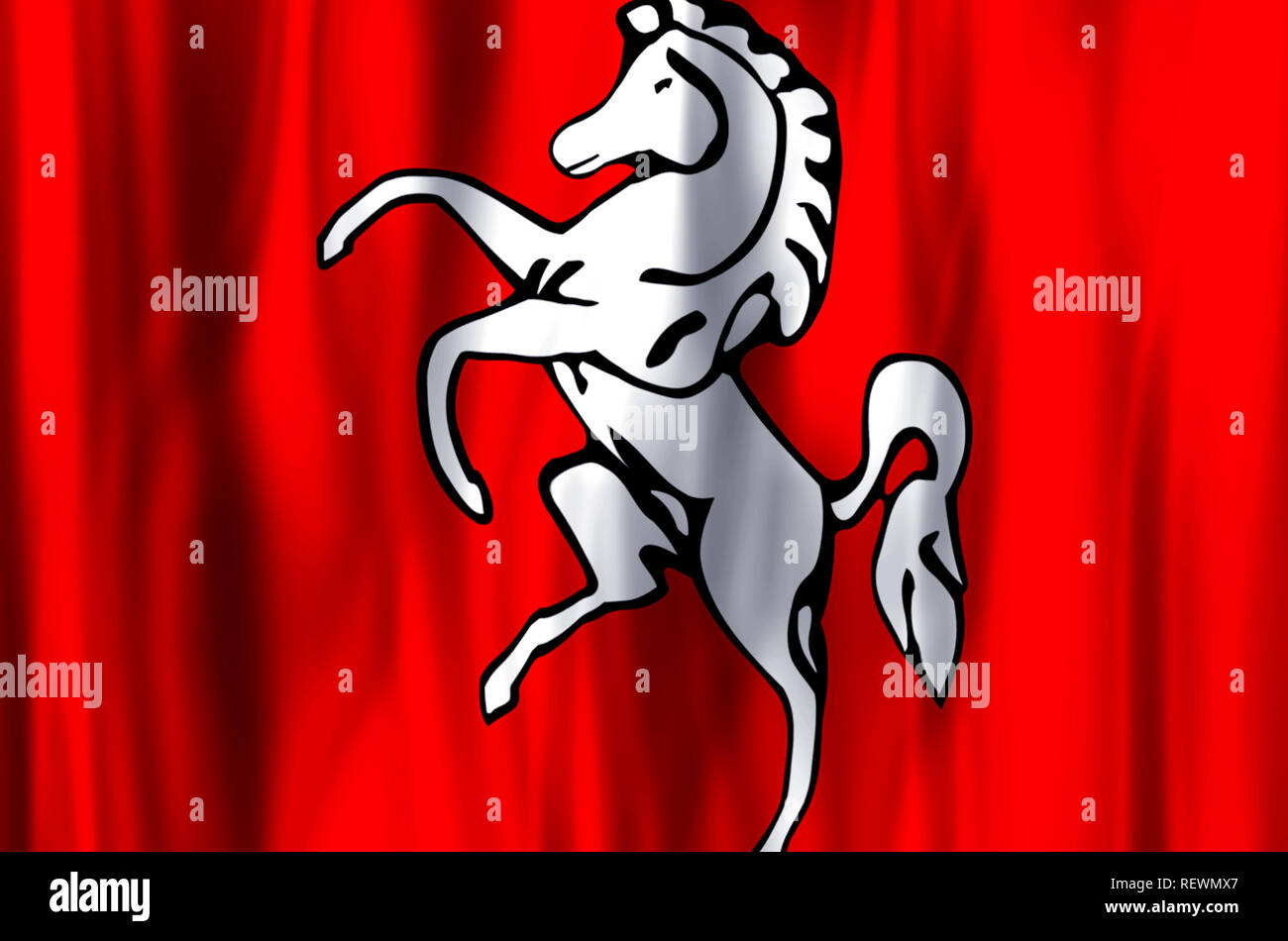 Kent stylish waving and closeup flag illustration. Perfect for ...