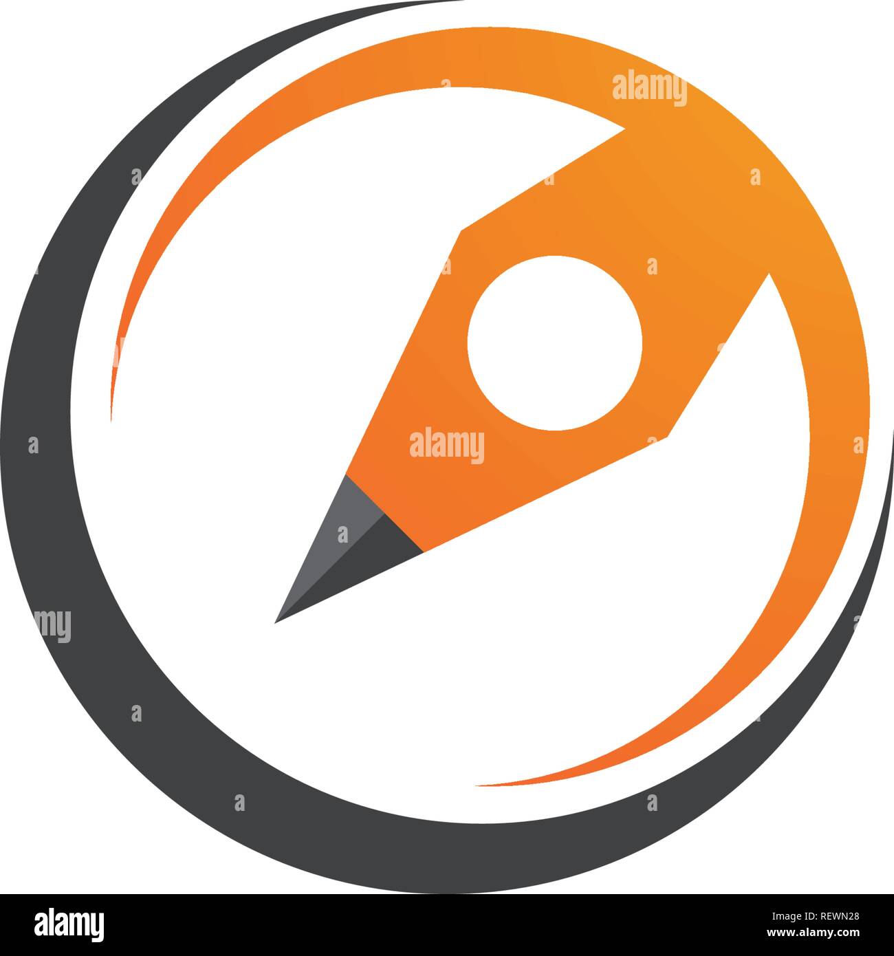 pencil write logo vector Stock Vector Image & Art - Alamy