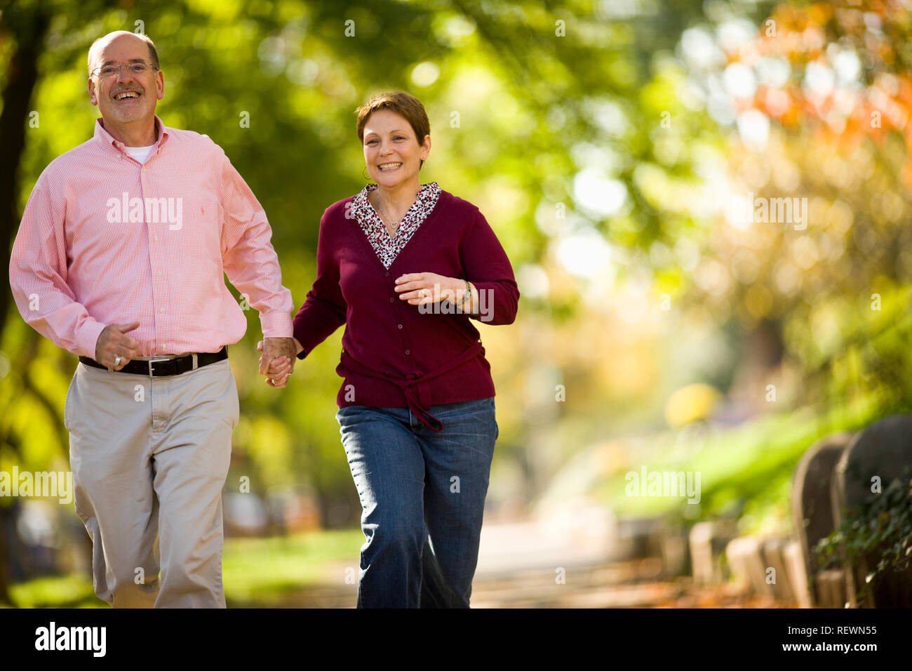 Couple taking a walk together Stock Photo - Alamy