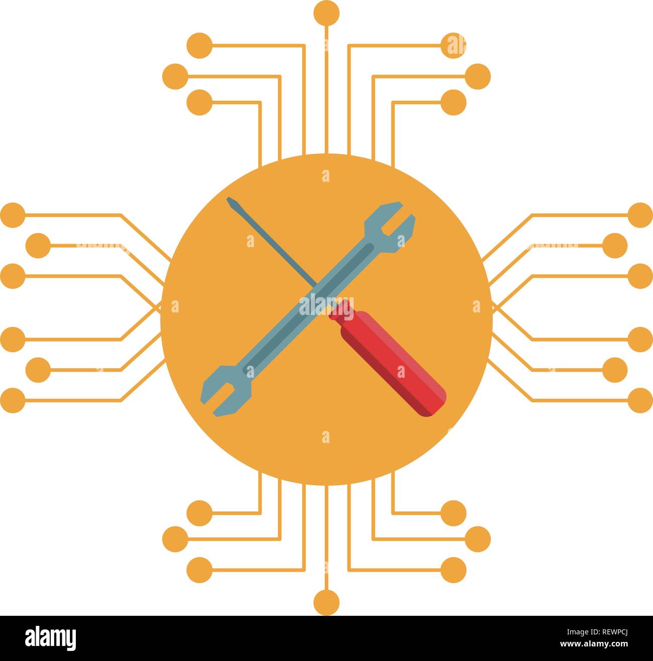 Circuit repair Stock Vector Images - Alamy