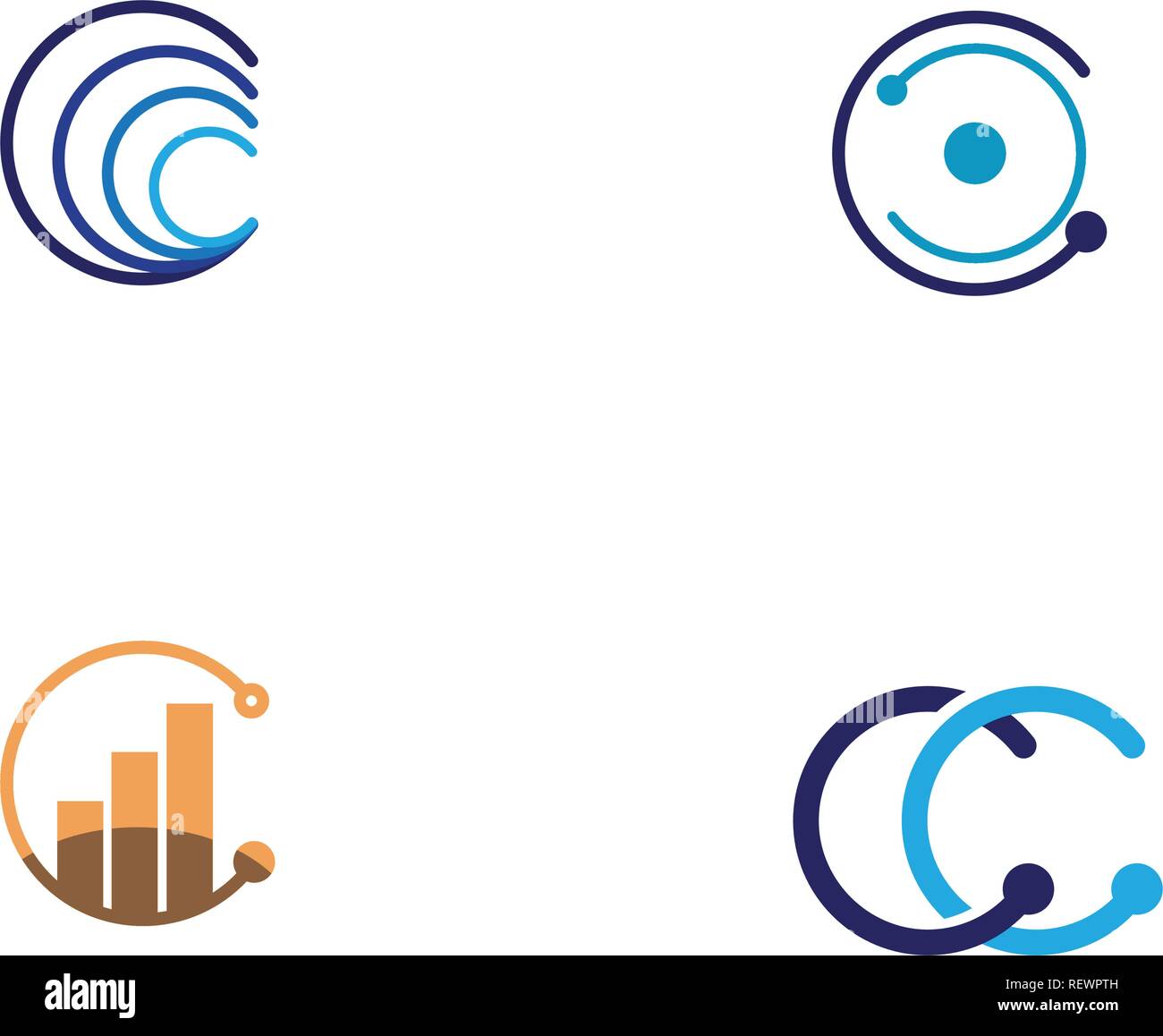 C circle logo and symbols Vector Stock Vector Image & Art - Alamy