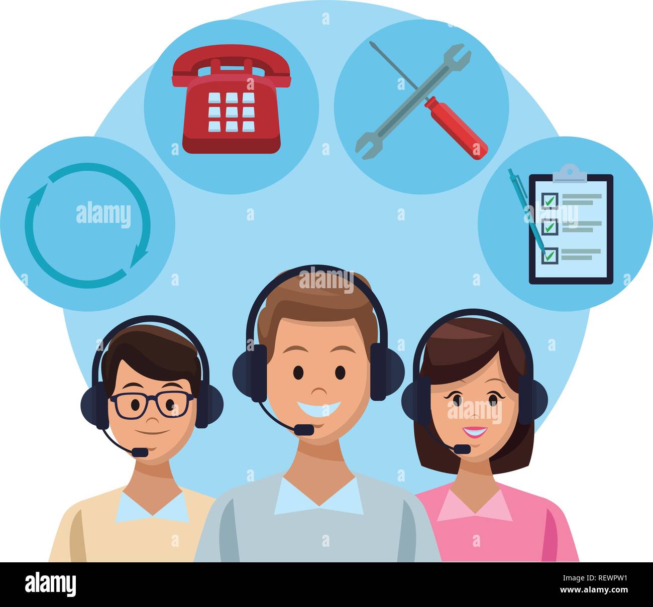 Services group Stock Vector Images - Alamy