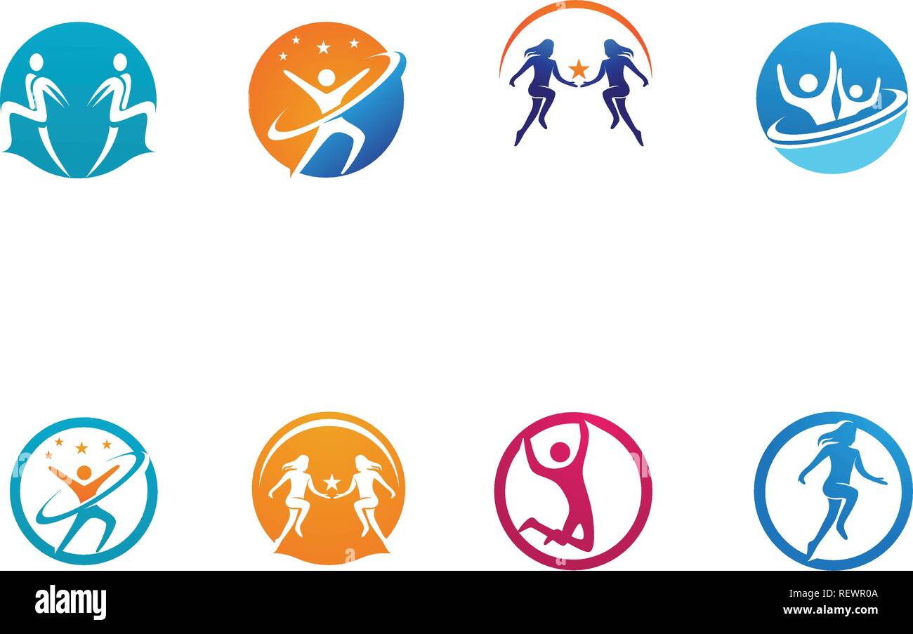 Health people team logo and symbol vector Stock Vector Image & Art - Alamy