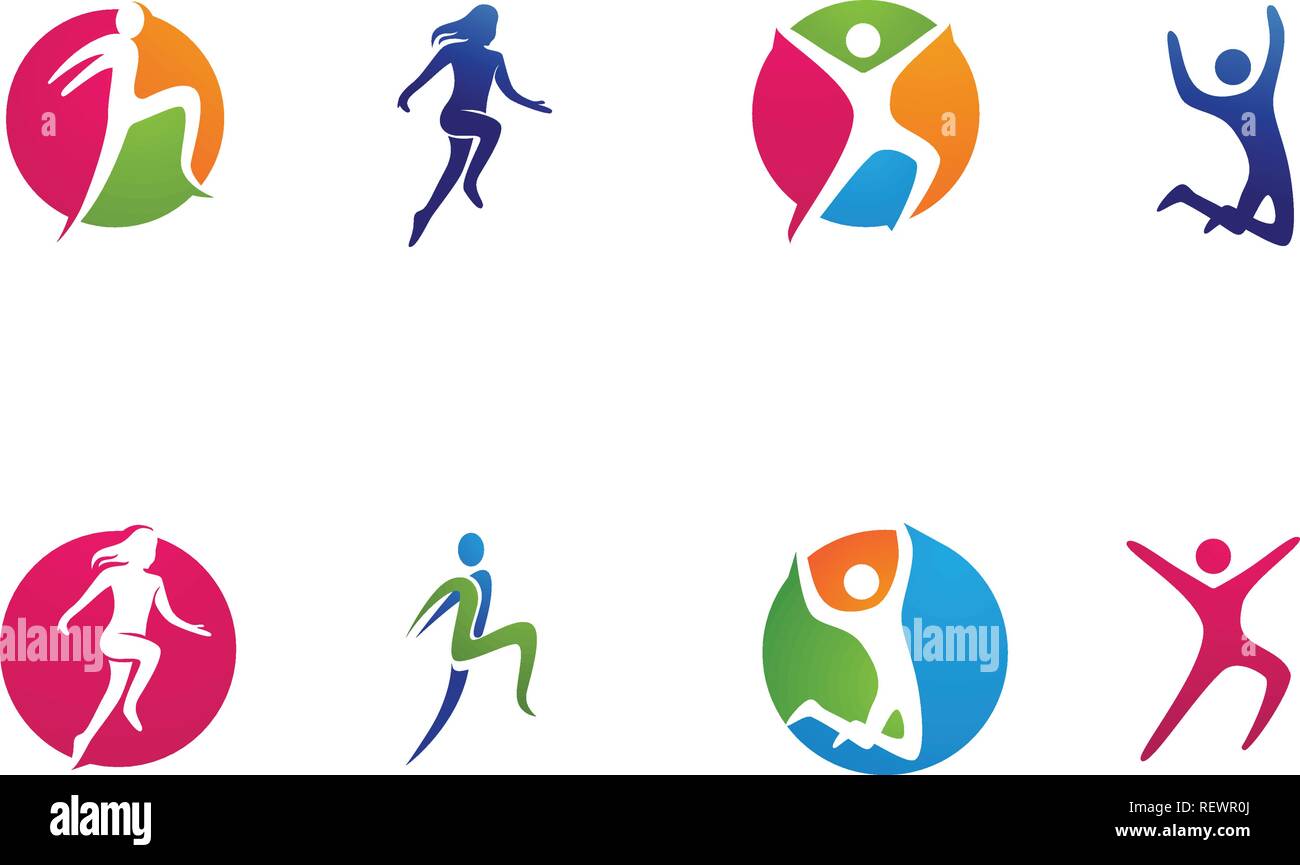 Health people team logo and symbol vector Stock Vector Image & Art - Alamy