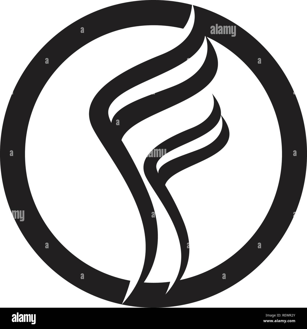 F logo letter template vector Stock Vector Image & Art - Alamy