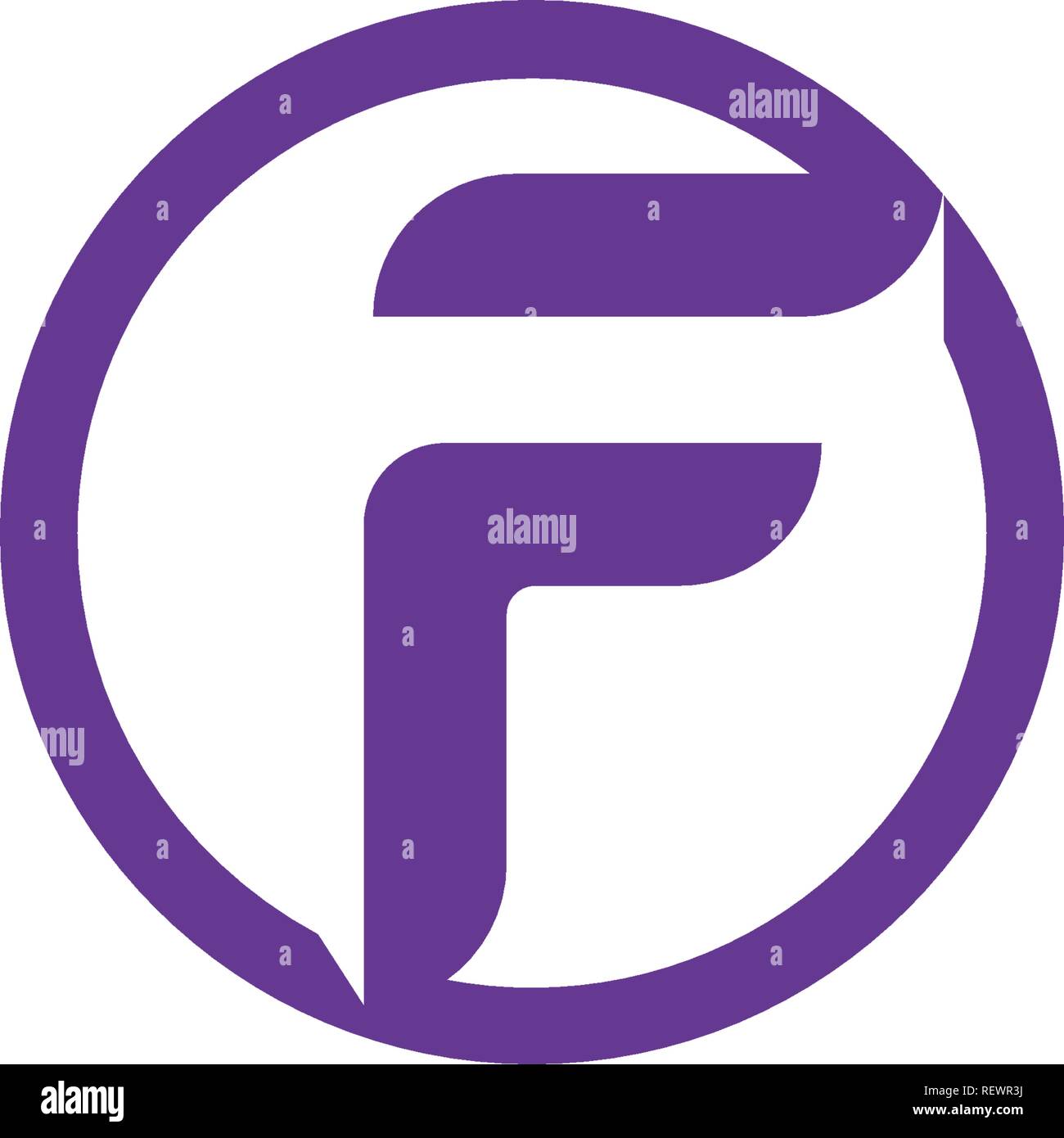 F logo letter template vector Stock Vector Image & Art - Alamy